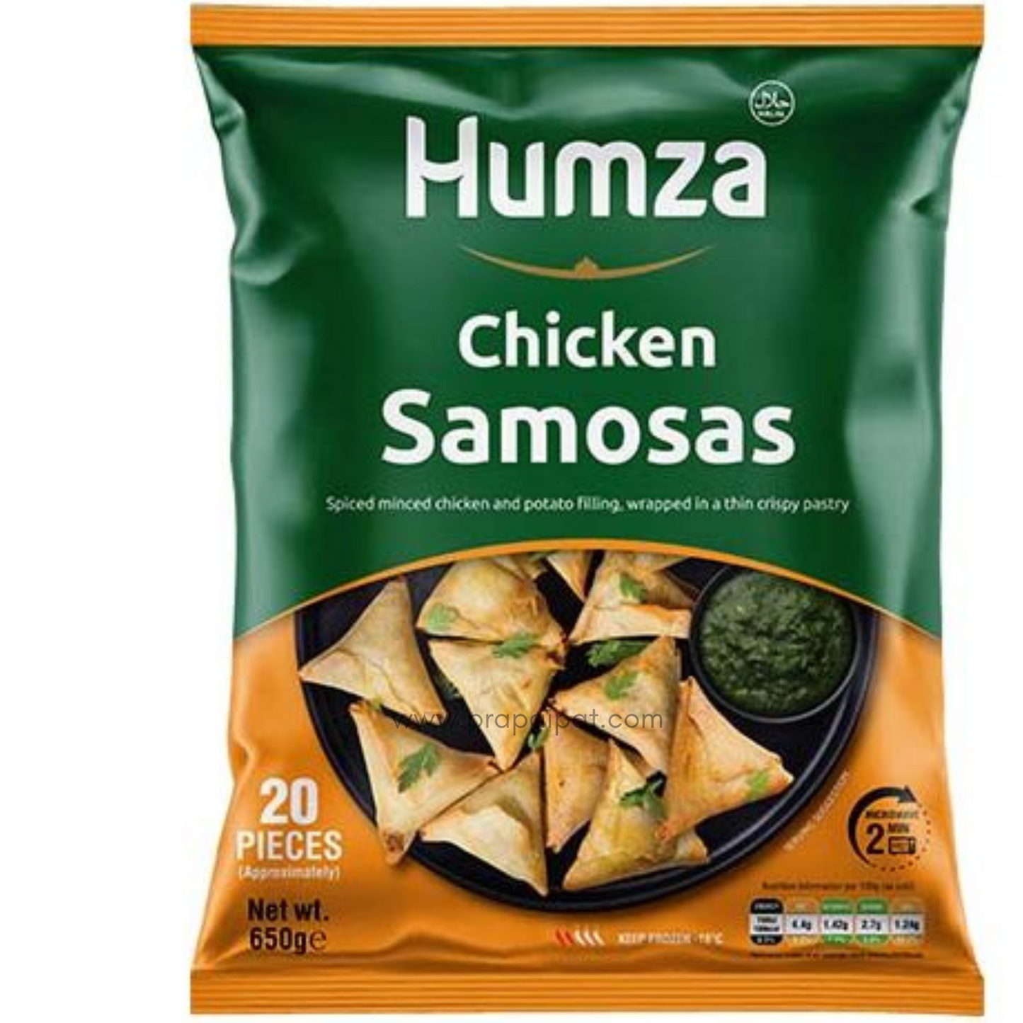 HUMZA Samosa Chicken 20 PCS 650 Gram 📍 ️Tiefkühlprodukte – prapaipat